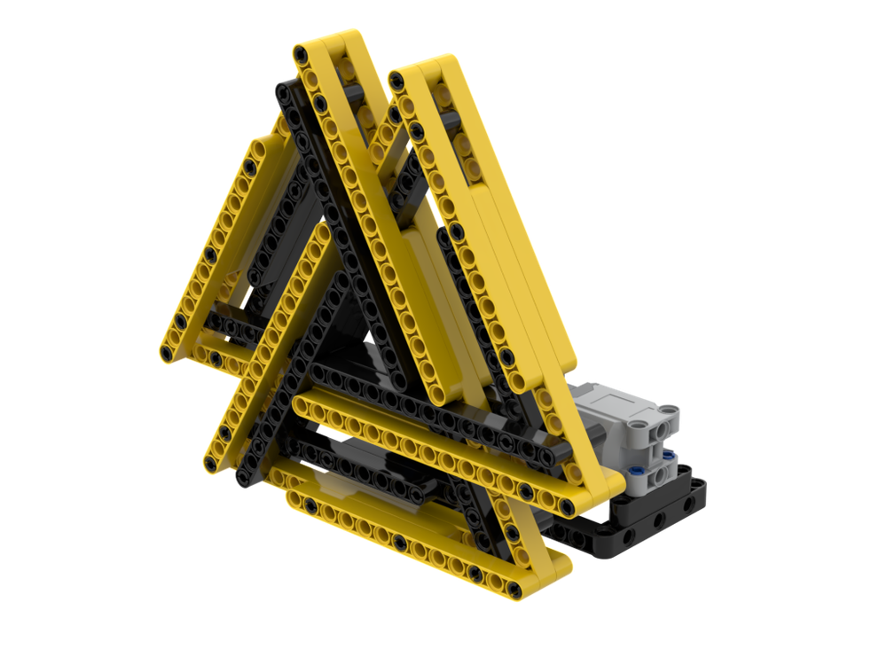 Lego Moc Kinetic Valknut Sculpture By Jemunoz0 Rebrickable Build