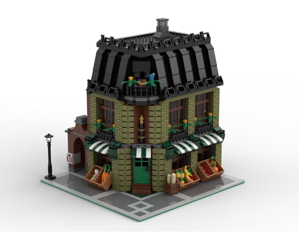 LEGO MOC Grocery on the Corner - Modular Building by MakeorBrick ...