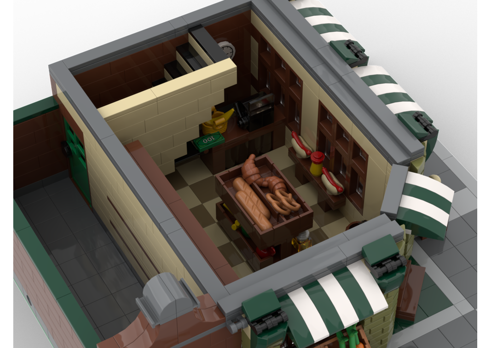 LEGO MOC Grocery on the Corner - Modular Building by MakeorBrick ...