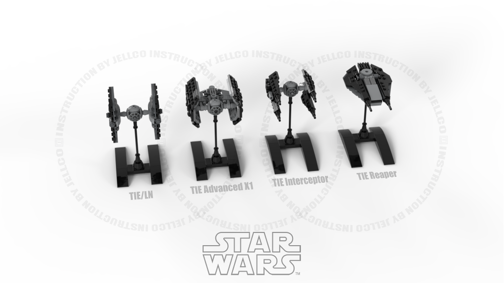 LEGO MOC Micro Imperial Starfigters : Black Edition by jellco ...