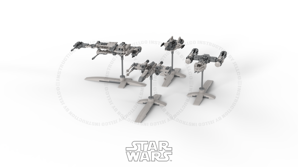 LEGO MOC Mini size Rebel Starfighters : Monochrome Edition V2.0 by ...