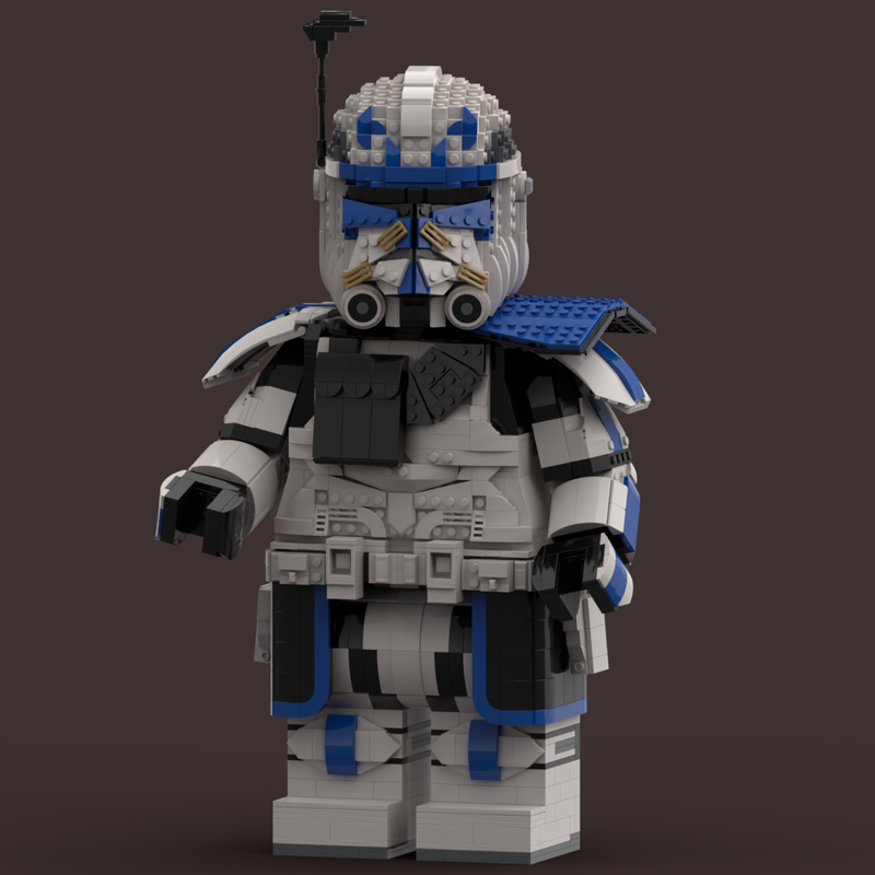 LEGO MOC Captain Rex Phase 2 Megafigure (fits Breaaad's helmet) by Albo ...