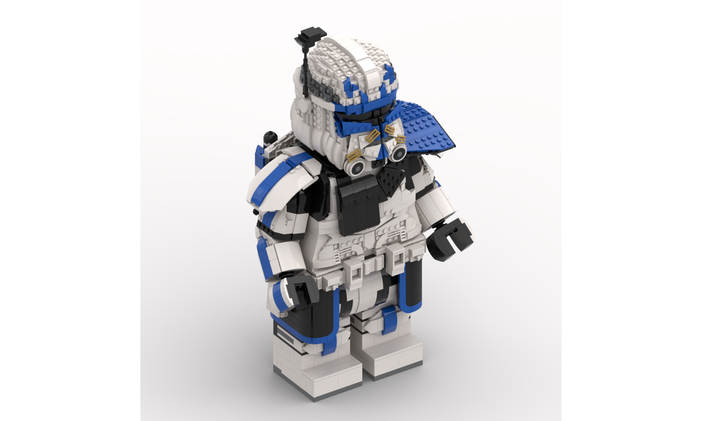 LEGO MOC Captain Rex Phase 2 Megafigure (fits Breaaad's helmet) by Albo ...