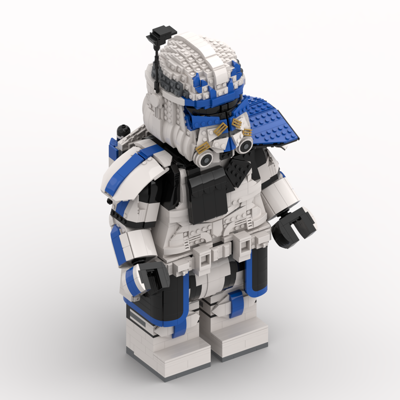 LEGO MOC Captain Rex Phase 2 Megafigure (fits Breaaad's helmet) by Albo ...