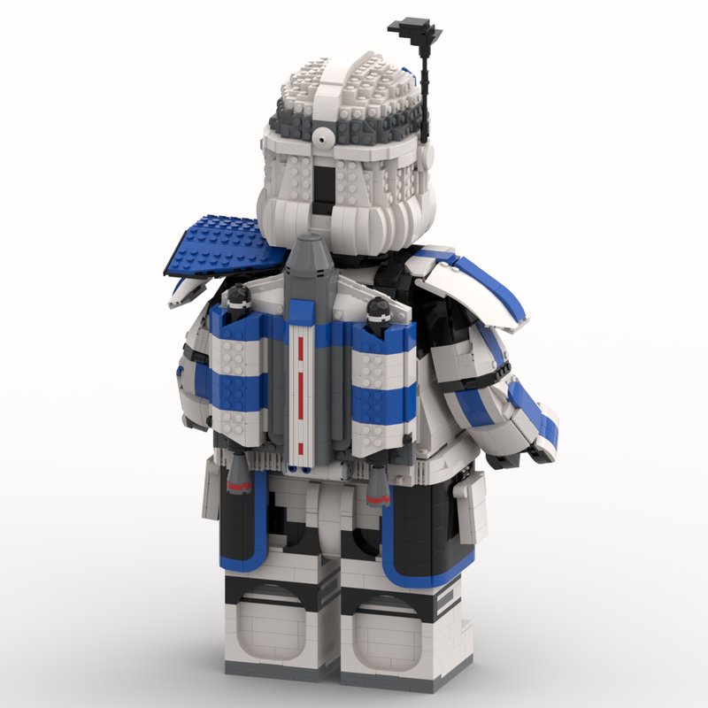 LEGO MOC Captain Rex Phase 2 Megafigure (fits Breaaad's helmet) by Albo ...