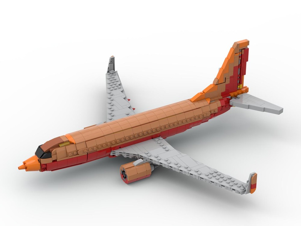 LEGO MOC Boeing 737 - Southwest Desert Gold (Building instructions only ...