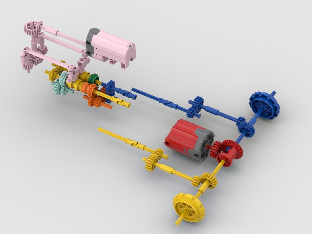 LEGO MOC Concept Steering For Tracked Vehicles by NEM0 | Rebrickable ...