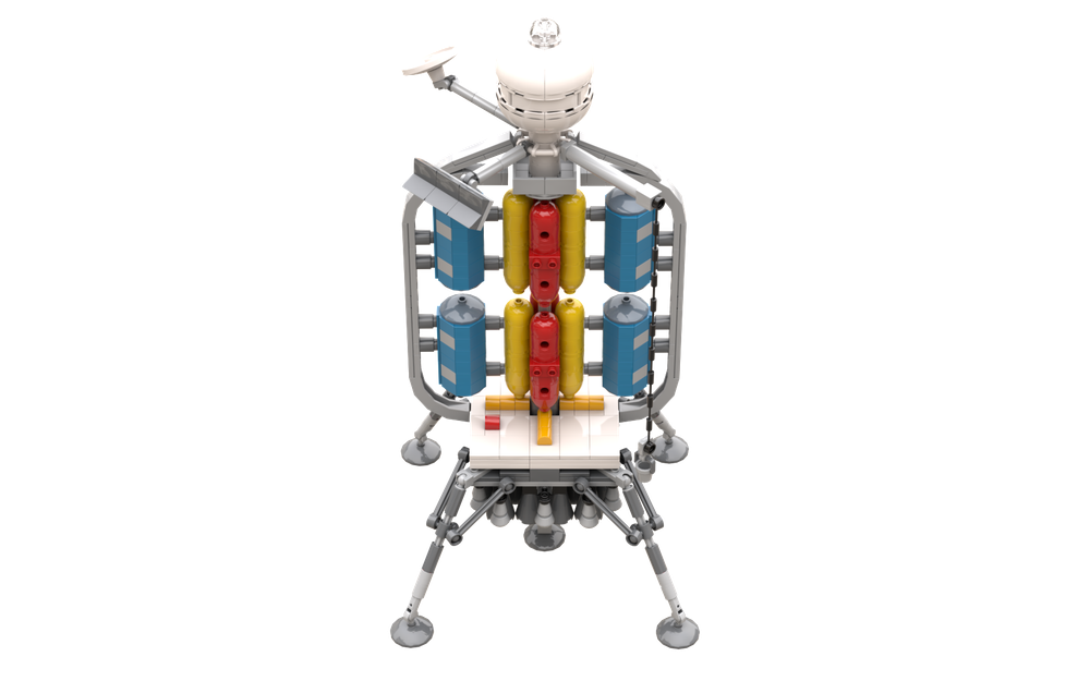 Lego Moc Lunar Lander 1952 Concept By Zeegiraf Rebrickable Build