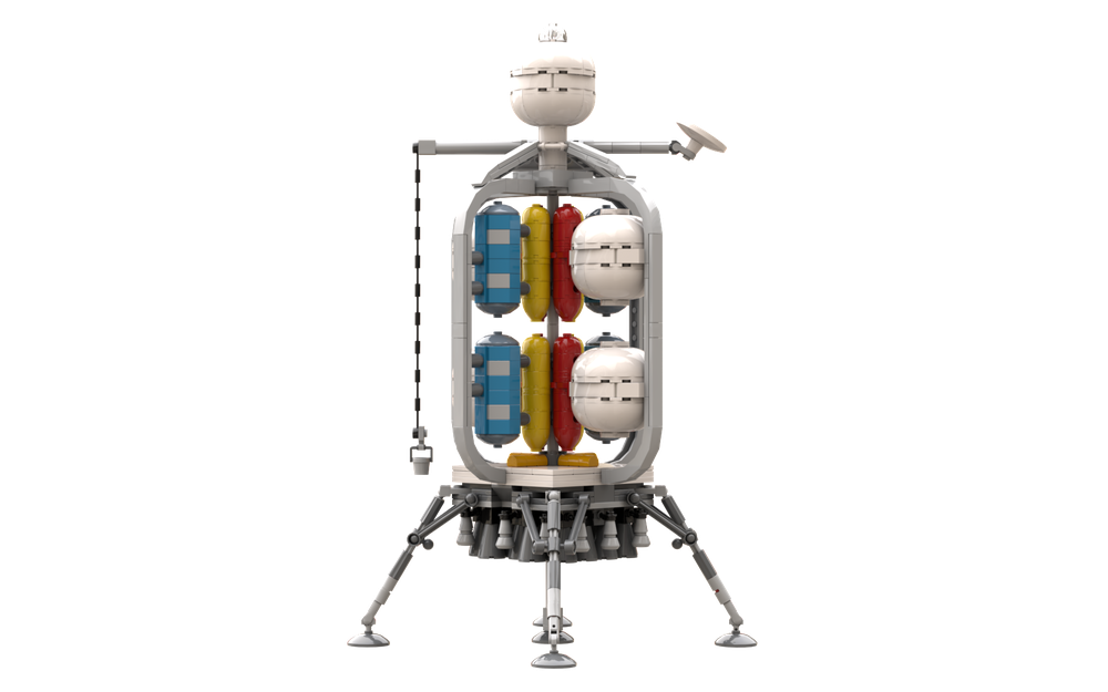 Lego Moc Lunar Lander 1952 Concept By Zeegiraf Rebrickable Build