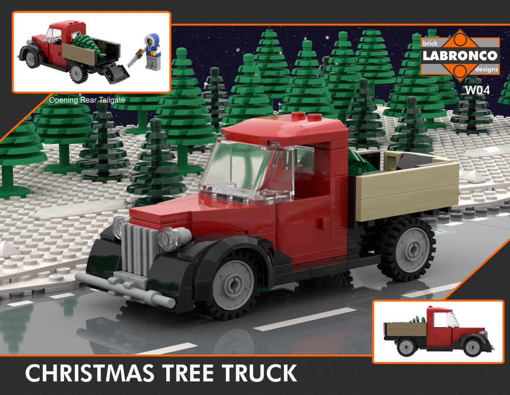 LEGO MOC W04 - Christmas Tree Truck by Labronco Brick Designs ...