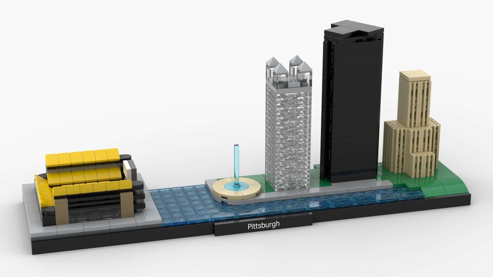 LEGO MOC-126574 Pittsburgh Skyline by GreatToBeGary | Rebrickable ...
