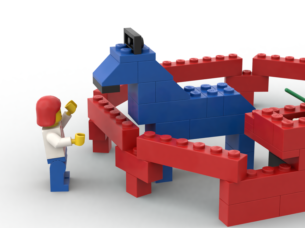 LEGO MOC 6370 Horse in enclosure by se1977 | Rebrickable - Build with LEGO