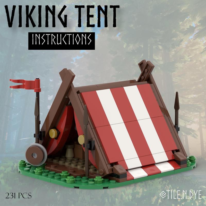 Lego Moc Viking Tent Viking Theme By Marinbrickdesign Rebrickable