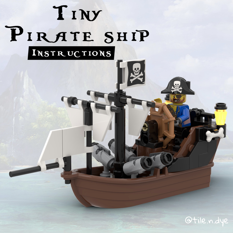 LEGO MOC-126689 TINY PIRATE SHIP by marinbrickdesign | Rebrickable ...