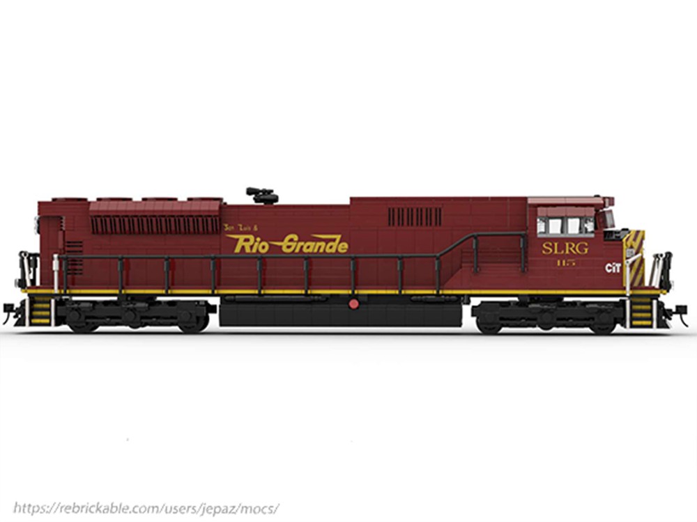 Lego Moc Emd Sd9043mac San Luis And Rio Grande Railroad By Jepaz