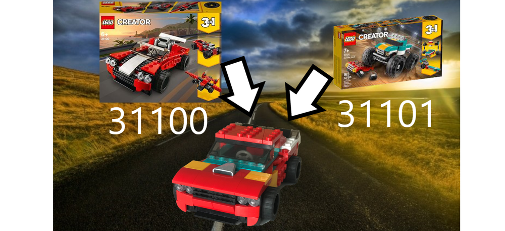 LEGO MOC dodge challenger fromm set 31100 and 31101 by lego4love ...