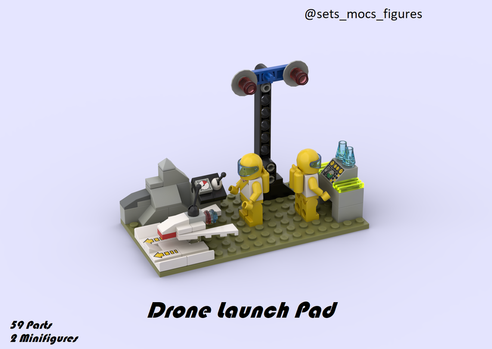 LEGO MOC drone launch pad by sets_mocs_figures | Rebrickable - Build ...