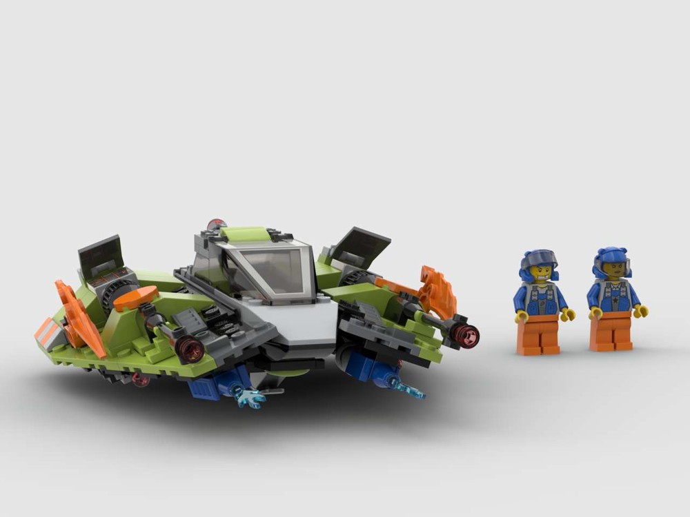 LEGO MOC Power Miners T-47 Snowspeeder [Power Miners / Star Wars ...