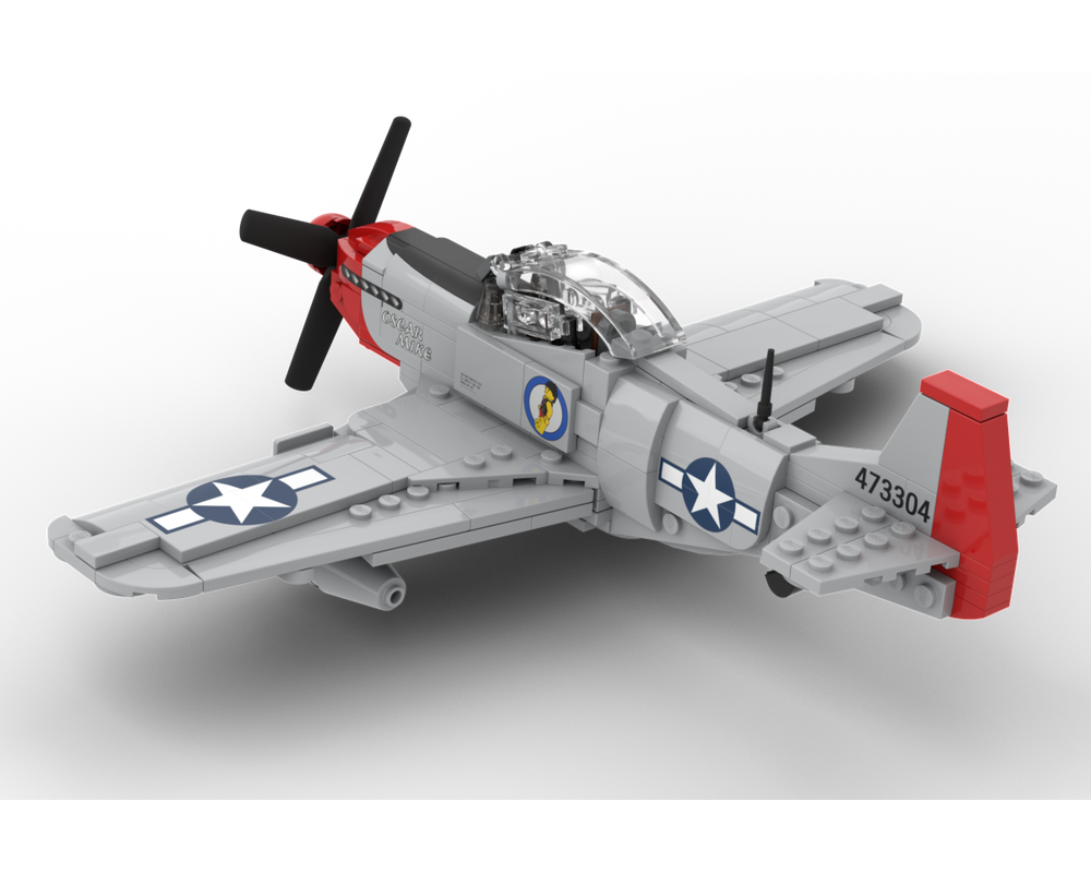 LEGO MOC P-51 D Mustang Red Tail by model hangar | Rebrickable - Build ...