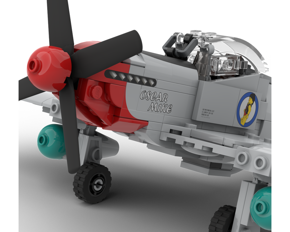 LEGO MOC P-51D Mustang Red Tail by model hangar | Rebrickable - Build ...