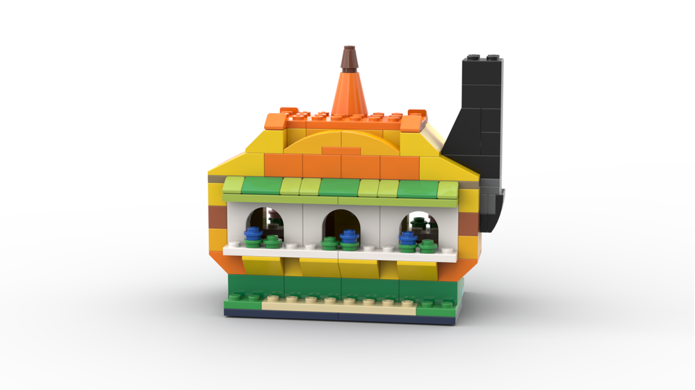 Lego Moc 11011 Pumpkin House By Lenarex Rebrickable Build With Lego