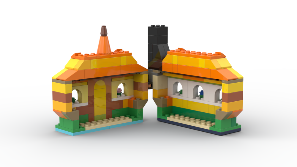 Lego Moc 11011 Pumpkin House By Lenarex Rebrickable Build With Lego