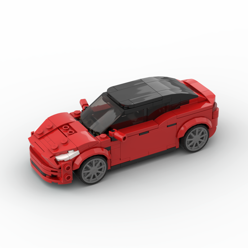 LEGO MOC Tesla Model Y – Red by lunabricks | Rebrickable - Build with LEGO