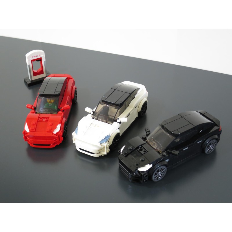 LEGO MOC Tesla Model Y – Red by lunabricks | Rebrickable - Build with LEGO
