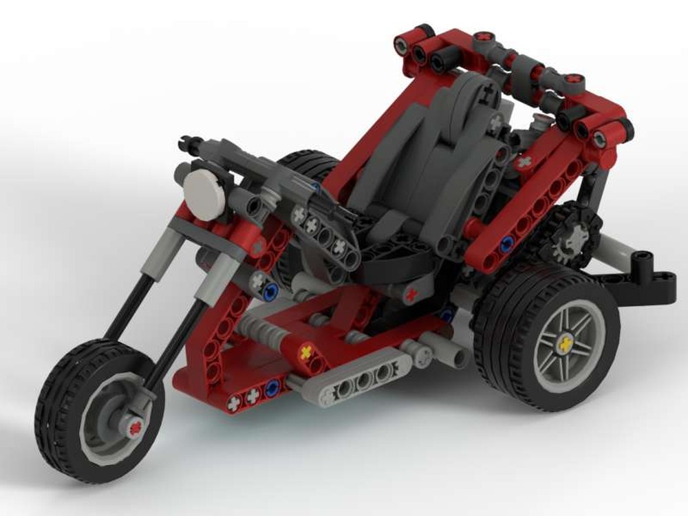 LEGO MOC 42132 - Trike V6 by Fabio_BrickintheWall | Rebrickable - Build ...