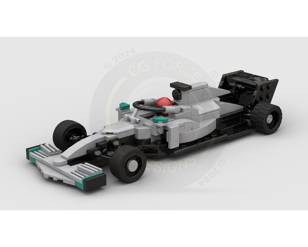 LEGO MOC F1 Mercedes W10 by CGForceDesigns | Rebrickable - Build with LEGO