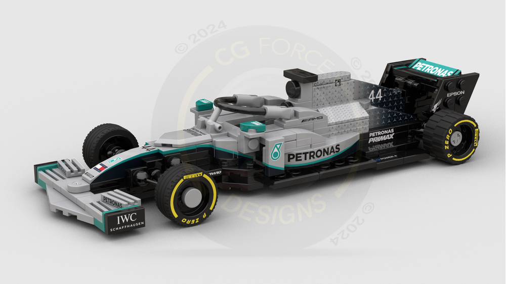 LEGO MOC F1 Mercedes W10 by CGForceDesigns | Rebrickable - Build with LEGO