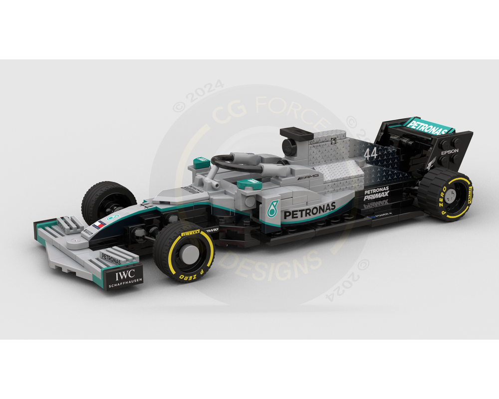 LEGO MOC F1 Mercedes W10 by CGForceDesigns | Rebrickable - Build with LEGO