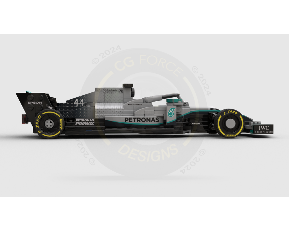 LEGO MOC F1 Mercedes W10 by CGForceDesigns | Rebrickable - Build with LEGO