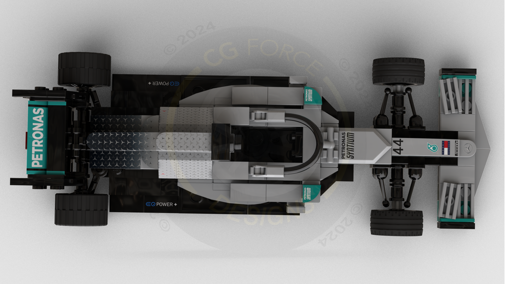 Lego Moc F1 Mercedes W10 By Cgforcedesigns Rebrickable Build With Lego