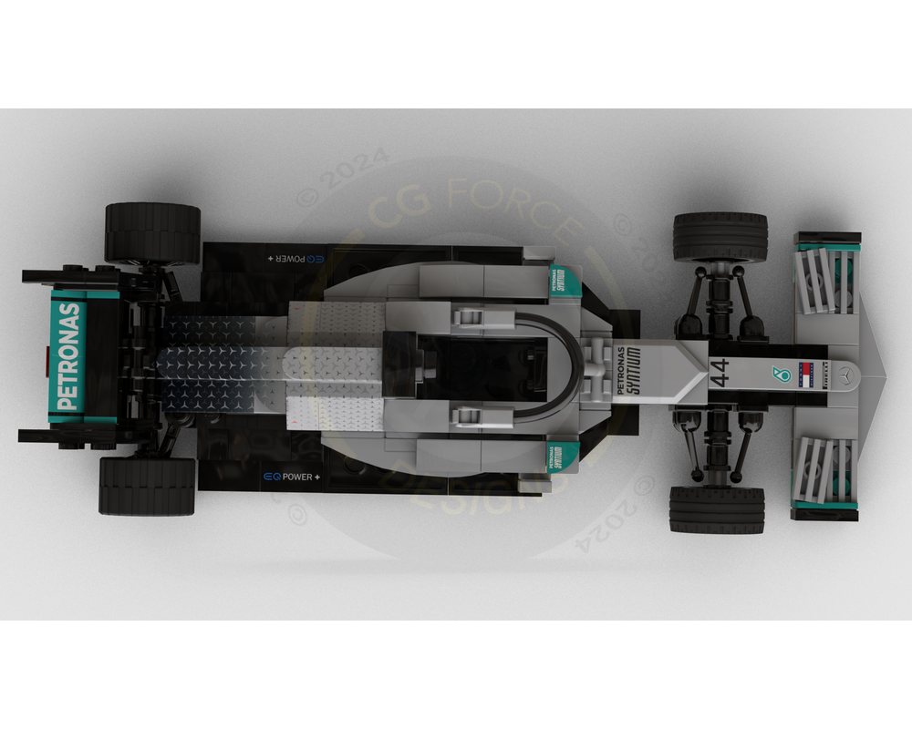 LEGO MOC F1 Mercedes W10 by CGForceDesigns | Rebrickable - Build with LEGO