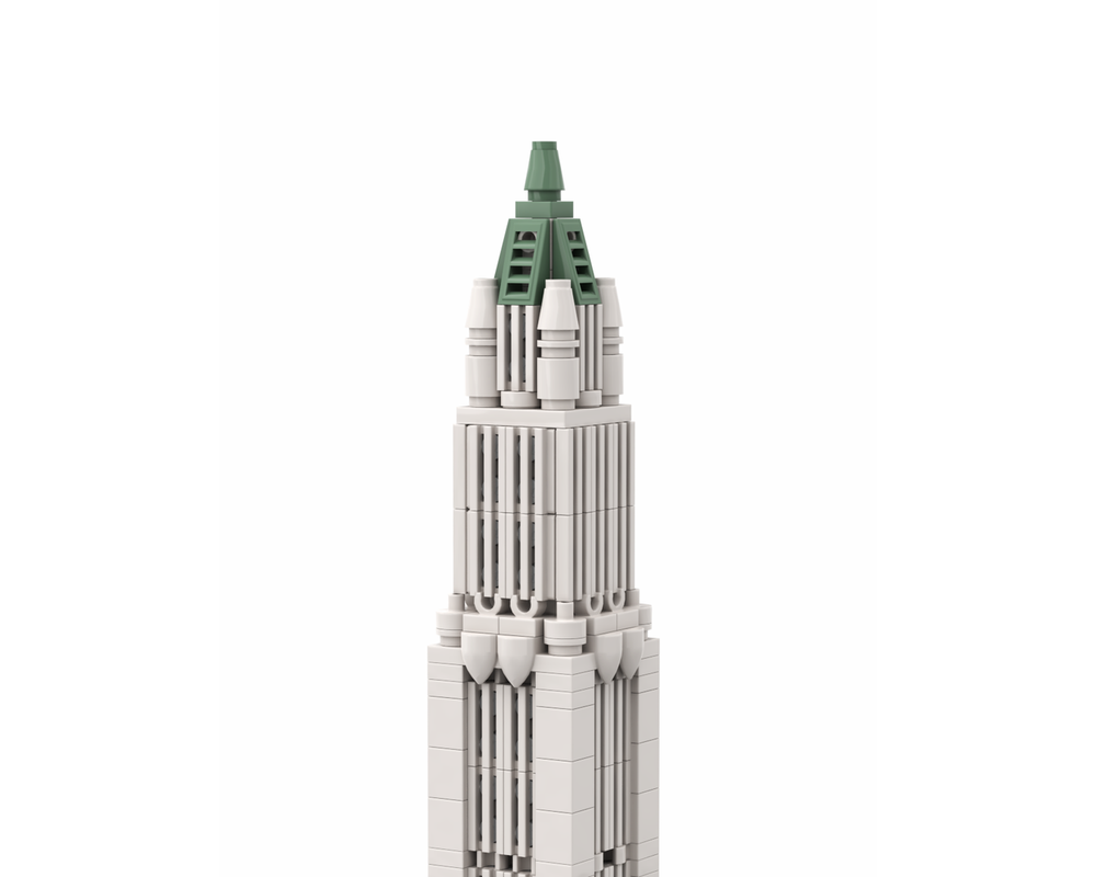 Lego Moc Woolworth Building 1800 Scale By Spbrix Rebrickable Build