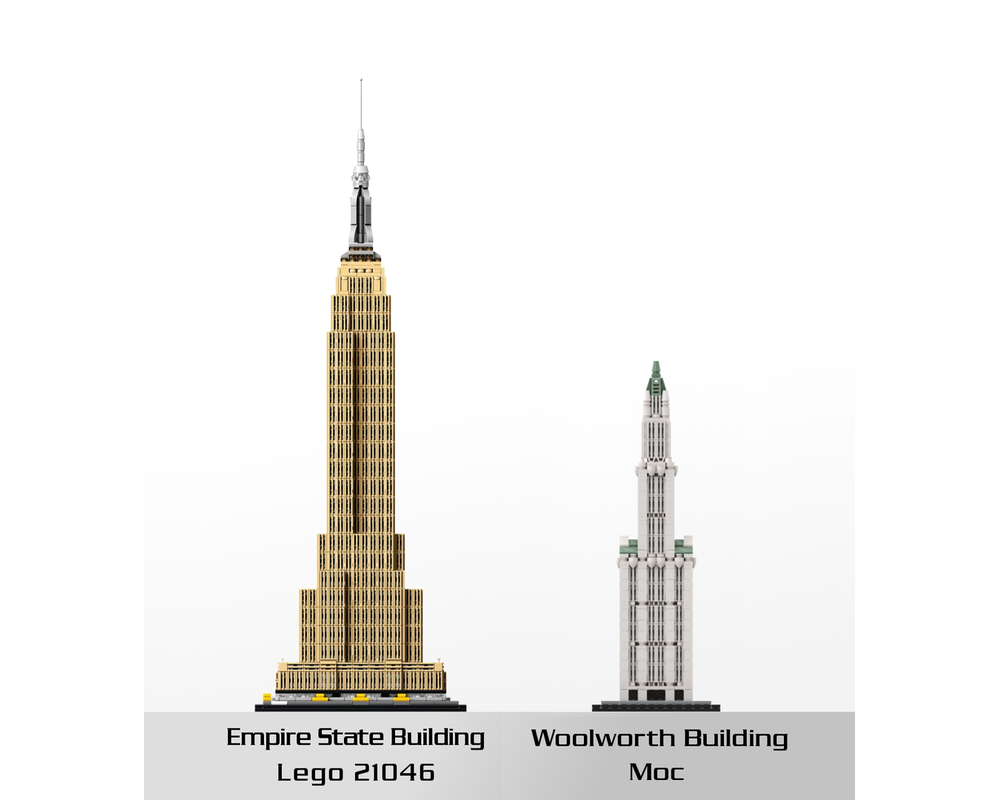 LEGO MOC Woolworth Building 1:800 Scale by SPBrix | Rebrickable - Build ...