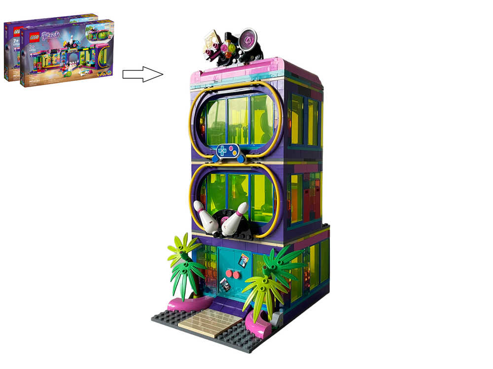 LEGO MOC Roller Disco Arcade 3 Storey Modular Alternate build (2x41708) by re-bricked ...