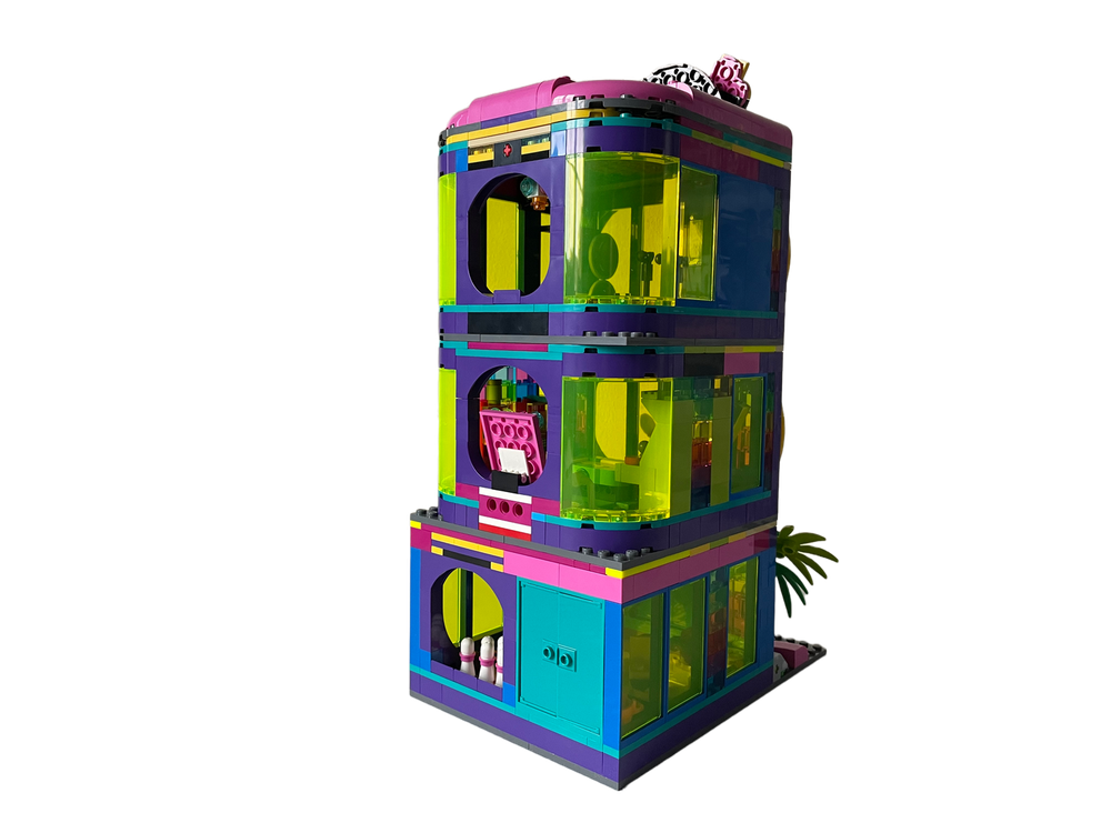 Lego Moc Roller Disco Arcade 3 Storey Modular Alternate Build 2x41708