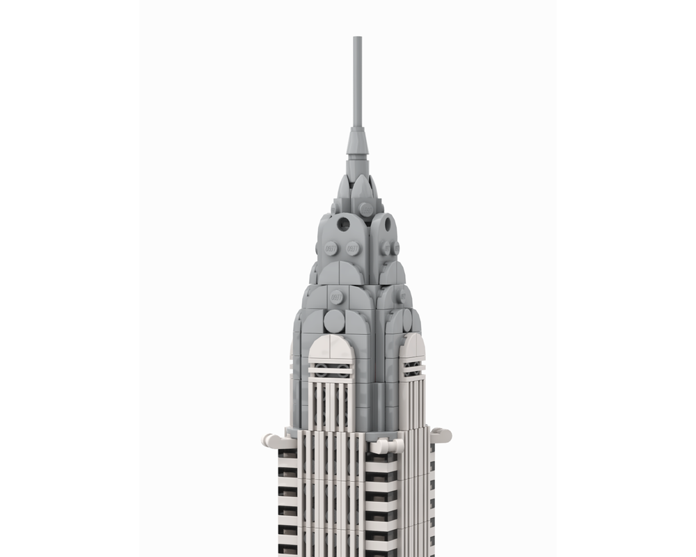 Lego Moc Chrysler Building 1800 Scale By Spbrix Rebrickable Build