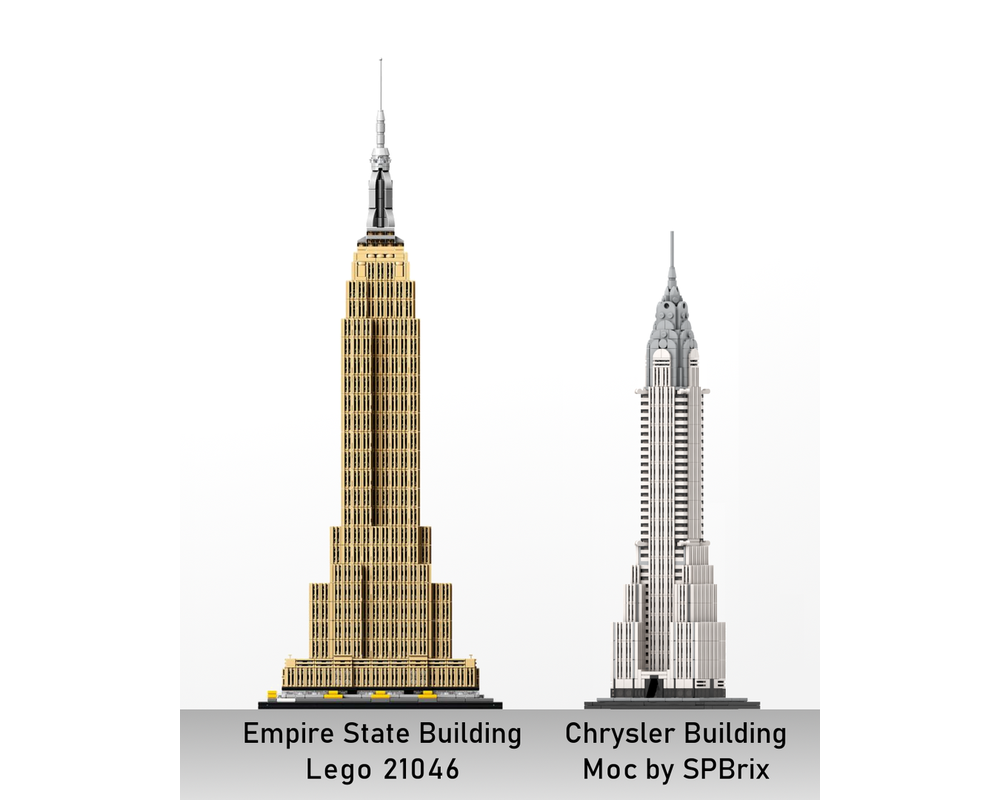 LEGO MOC-127022 Chrysler Building 1:800 Scale by SPBrix | Rebrickable ...