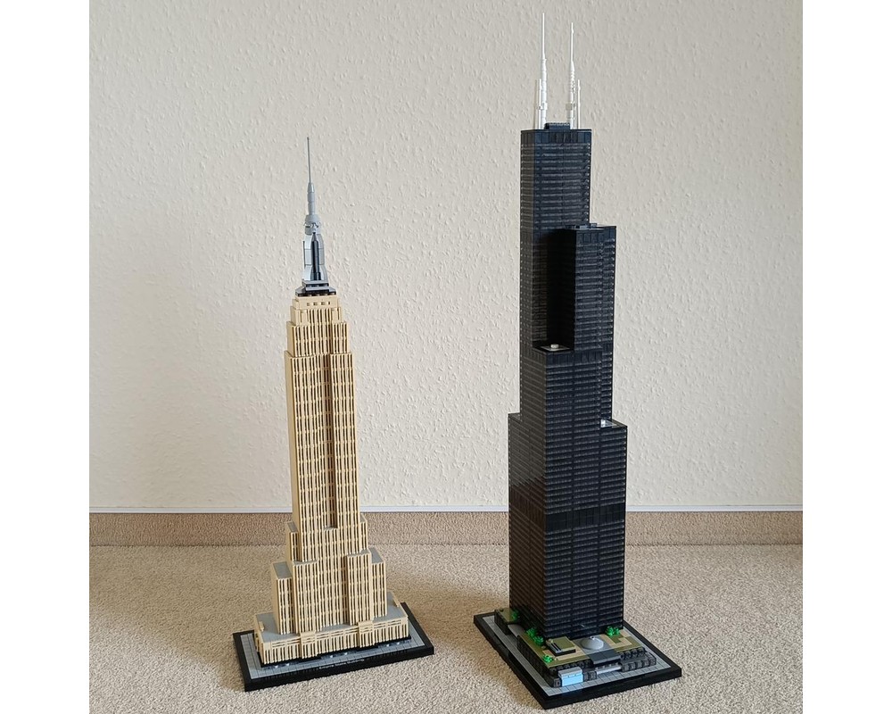 LEGO MOC Willis Tower (Sears Tower) 1:800 Scale by SPBrix | Rebrickable ...