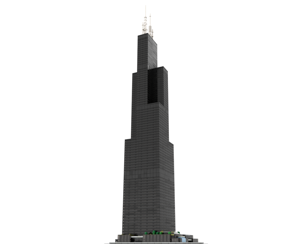 LEGO MOC-127024 Willis Tower (Sears Tower) 1:800 Scale by SPBrix ...