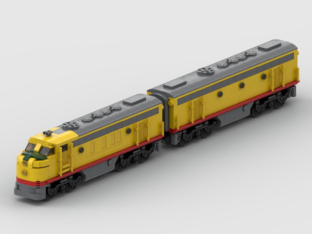 LEGO MOC Union Pacific EMD F7 by BuMu | Rebrickable - Build with LEGO