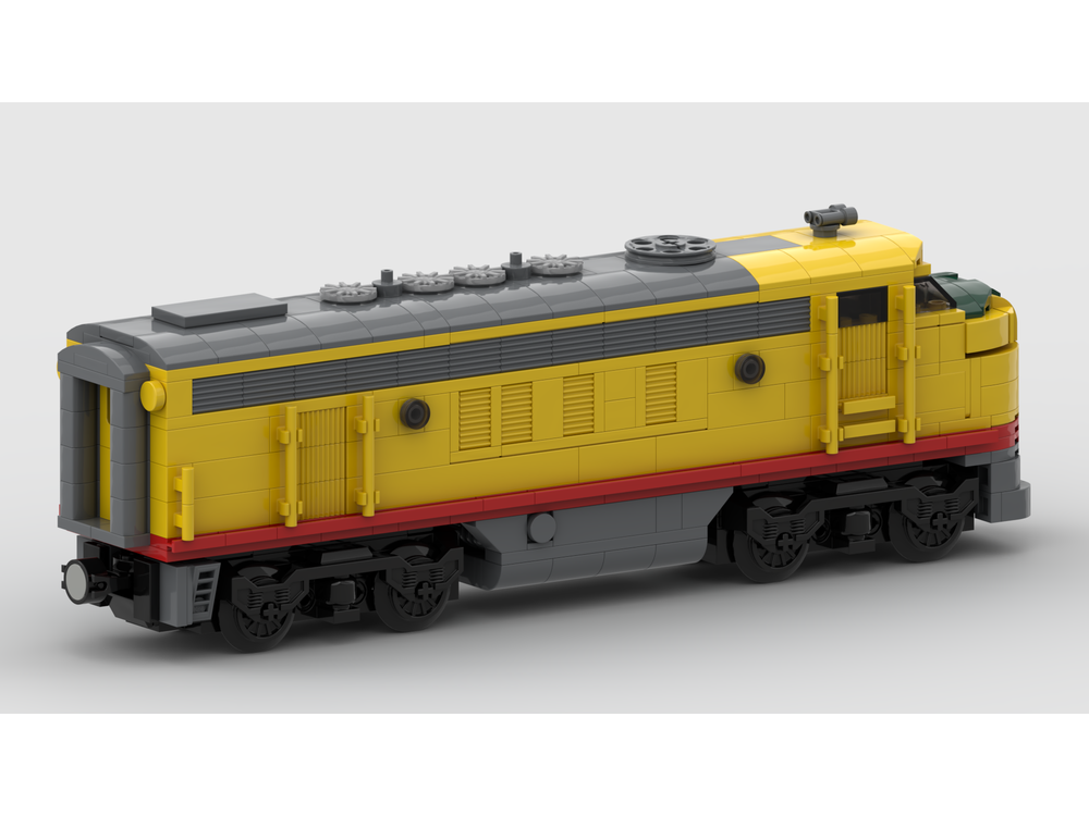 LEGO MOC Union Pacific EMD F7 by BuMu | Rebrickable - Build with LEGO