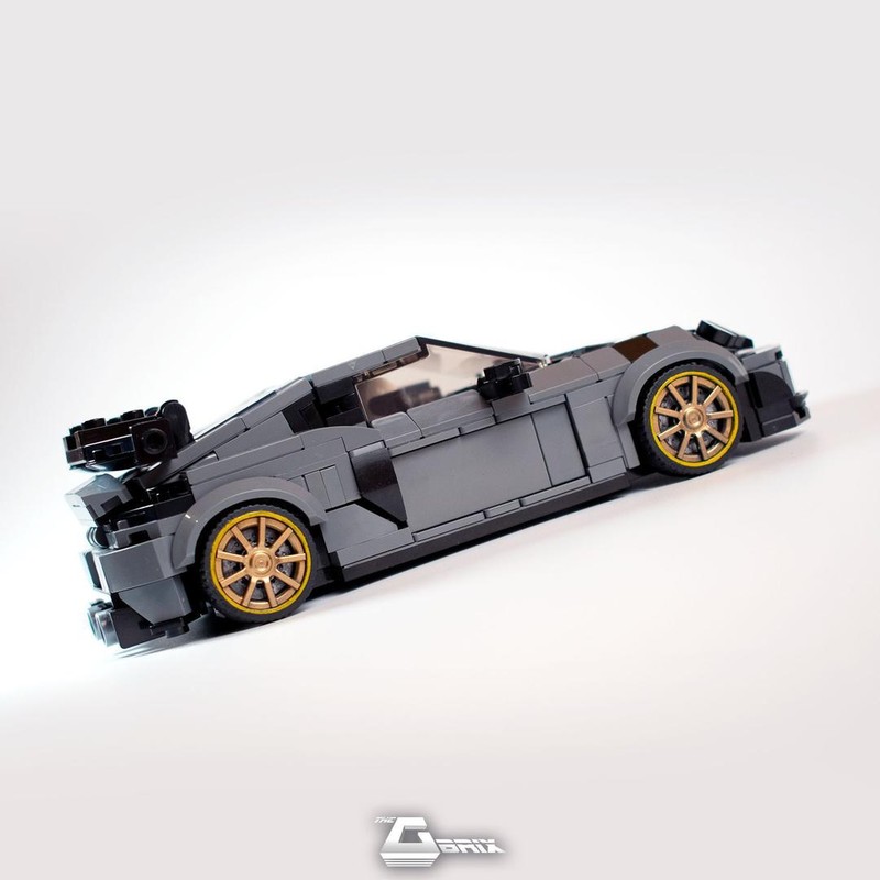 LEGO MOC Porsche 718 GT4 RS - 8wide SC MOC - Dark and Light Bluish Gray ...
