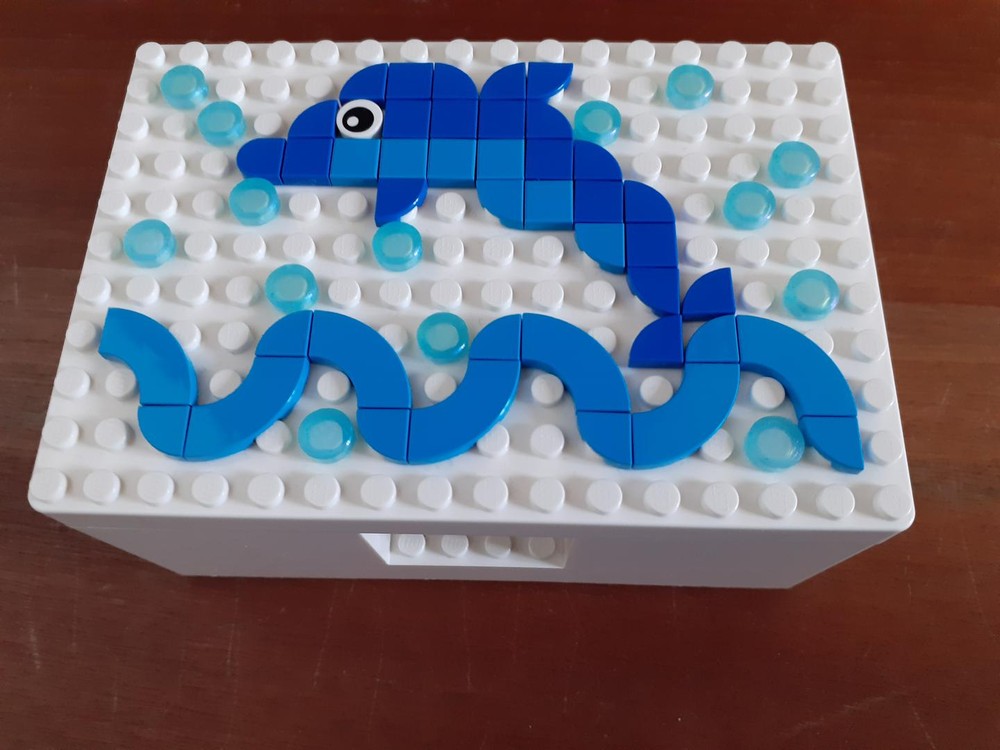 LEGO MOC Dolphin Lid Design by BlackbirdB51 | Rebrickable - Build with LEGO