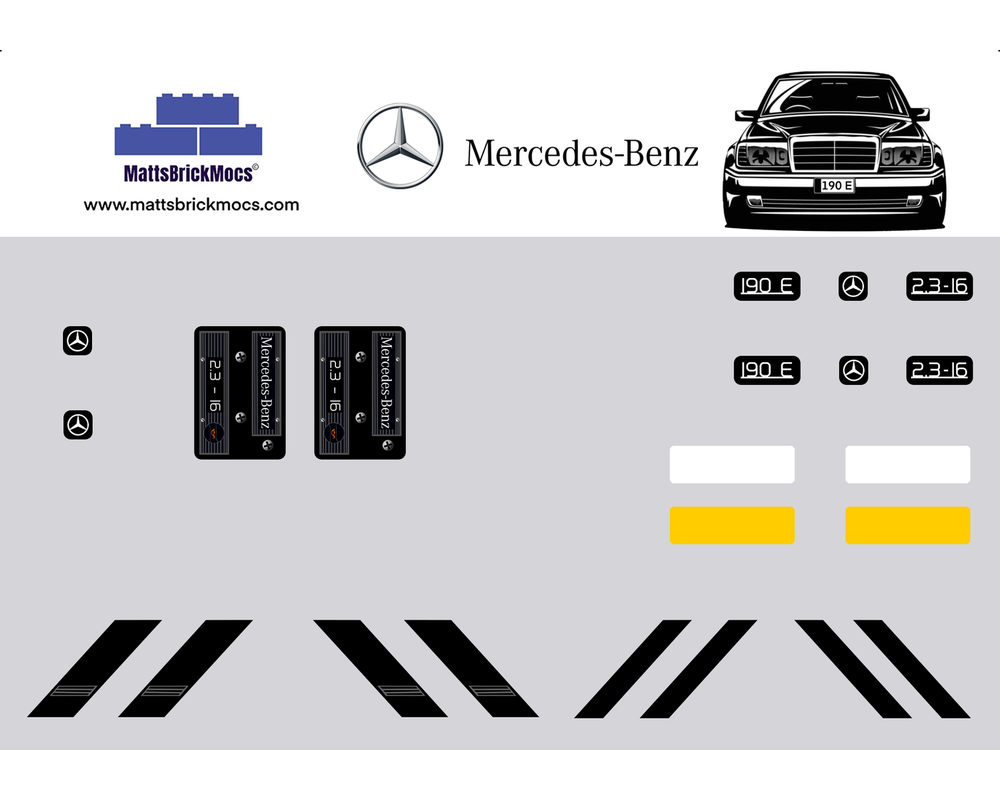 LEGO MOC 190E MERCEDES BENZ COSWORTH EDITION by Mattsbrickmocs ...
