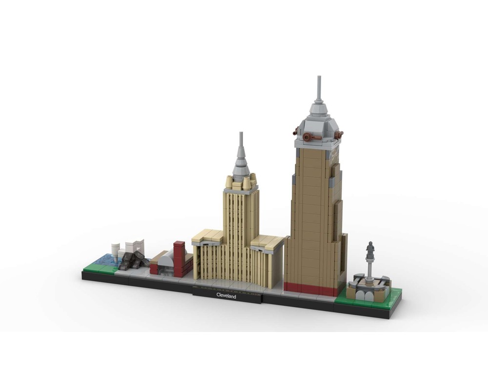 LEGO MOC Cleveland Skyline by GreatToBeGary | Rebrickable - Build with LEGO