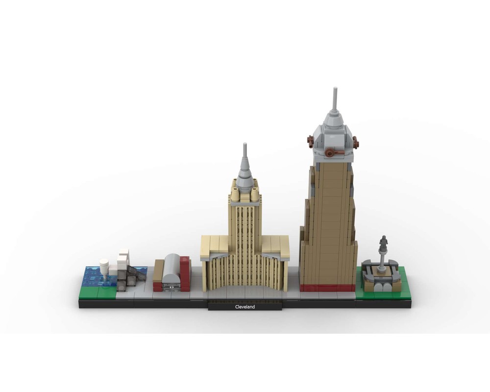 LEGO MOC Cleveland Skyline by GreatToBeGary | Rebrickable - Build with LEGO